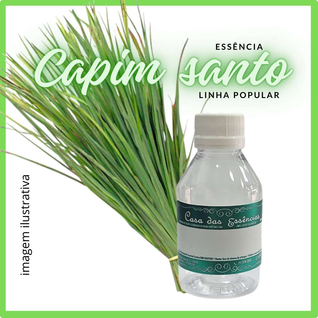 ESSÊNCIA CAPIM SANTO - 100ML - Casa das Essências
